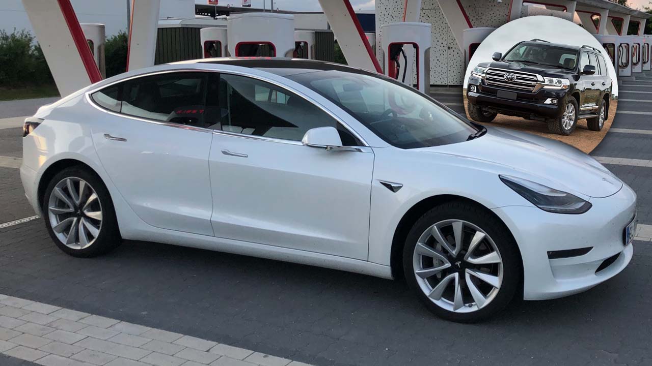 This Tesla is much cheaper than the price of Land Cruiser in Pakistan ...