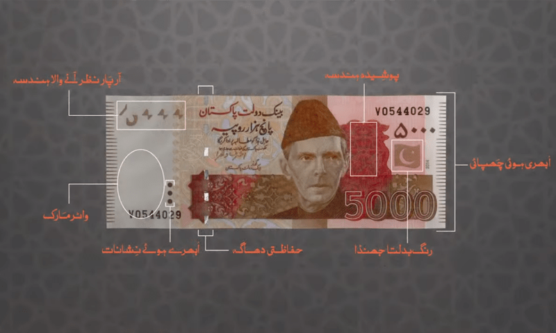 How to identify fake Rs 5000 note, SBP explains - HUM News