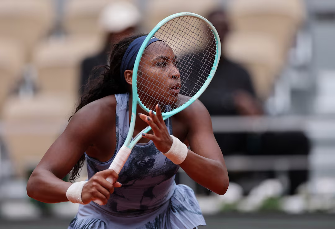 French Open: Coco Gauff finds groove after forgetting rackets - HUM News