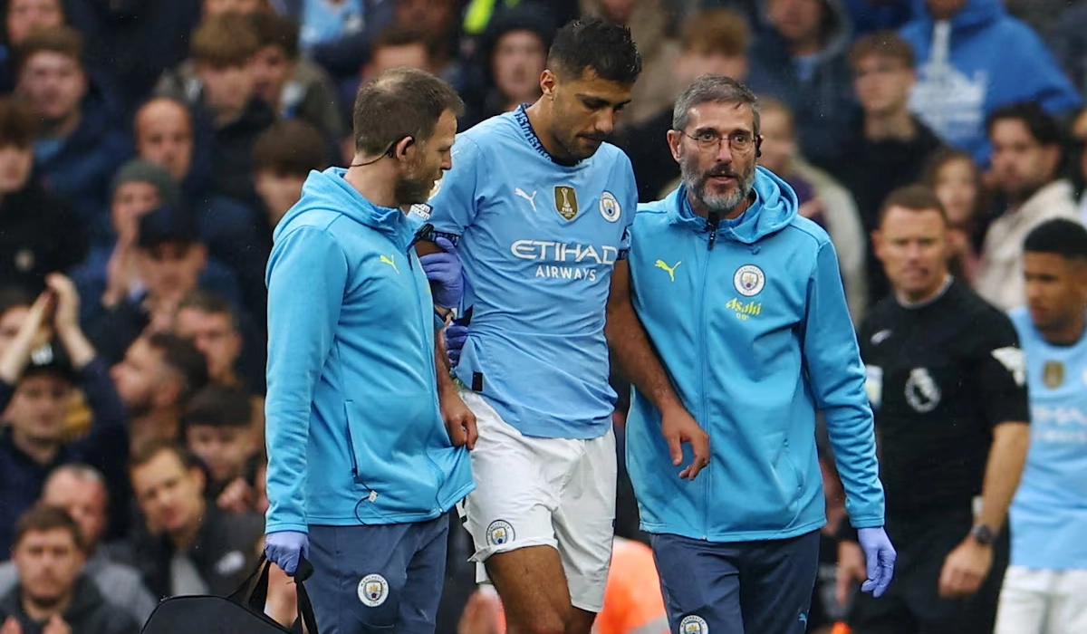 Man City's Rodri out of Spain squad after injury