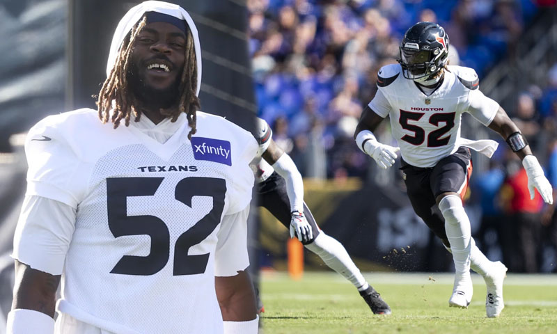 Patriots add former Texans DE Darrell Taylor to practice squad - HUM News